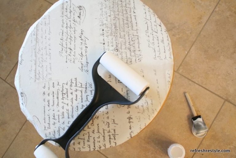 Mod Podge Tabletop - Refresh Restyle