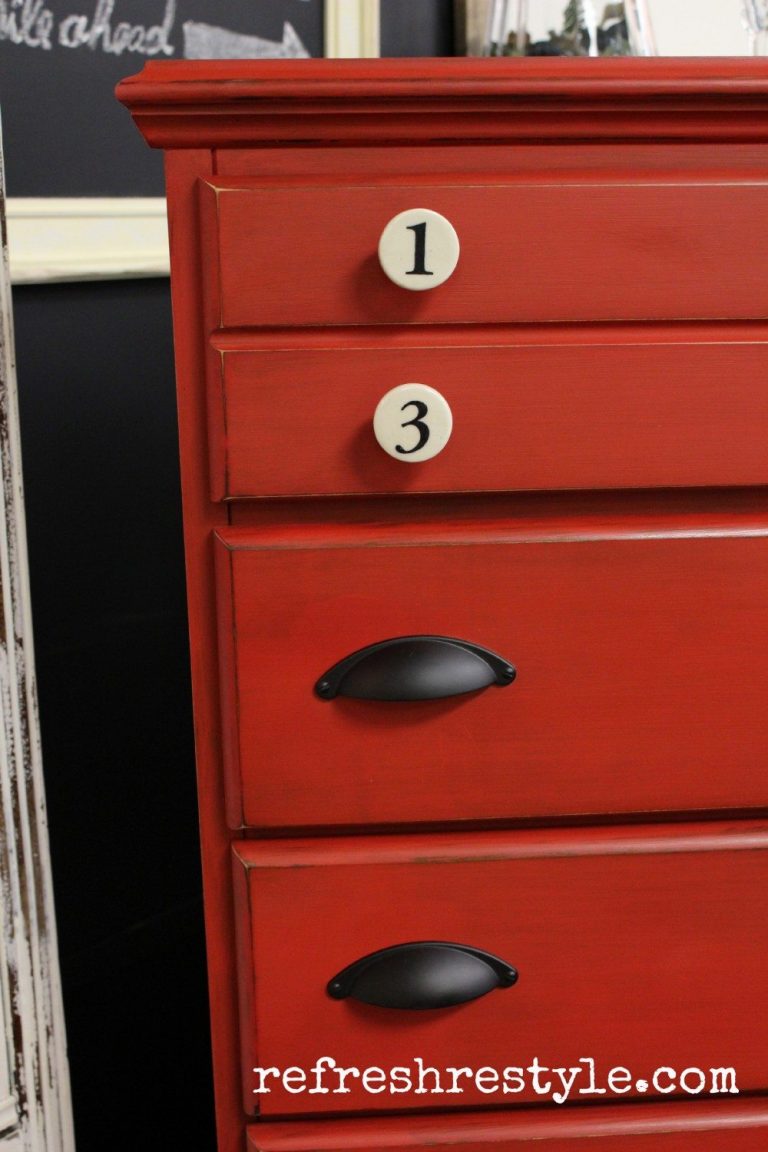 Big Red Chest of Drawers - Refresh Restyle
