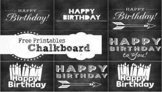 Free Chalkboard Printables for Birthday and Welcome - Refresh Restyle