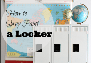 DIY You can Spray Paint Locker with Chalk based Paint Refresh Restyle