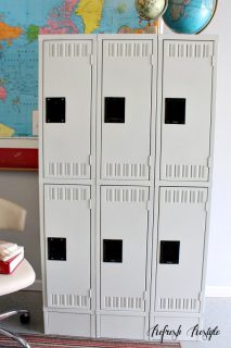 DIY You can Spray Paint Locker with Chalk based Paint Refresh Restyle