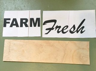 How to Make a Farm Fresh Sign - Refresh Restyle