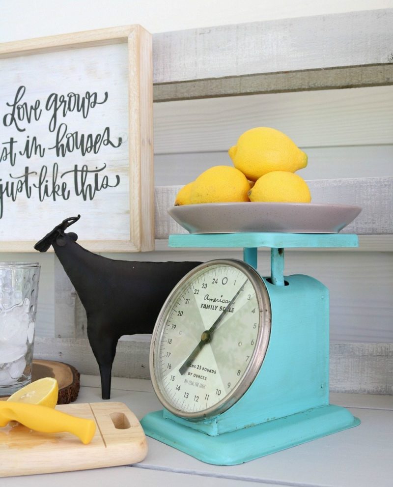Vintage Kitchen Scales Makeover - Refresh Restyle