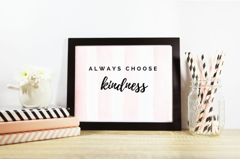 Inspirational print: Always Choose Happy: Free Printable