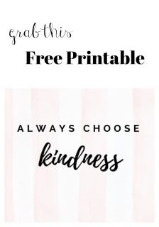 Inspirational print: Always Choose Happy: Free Printable