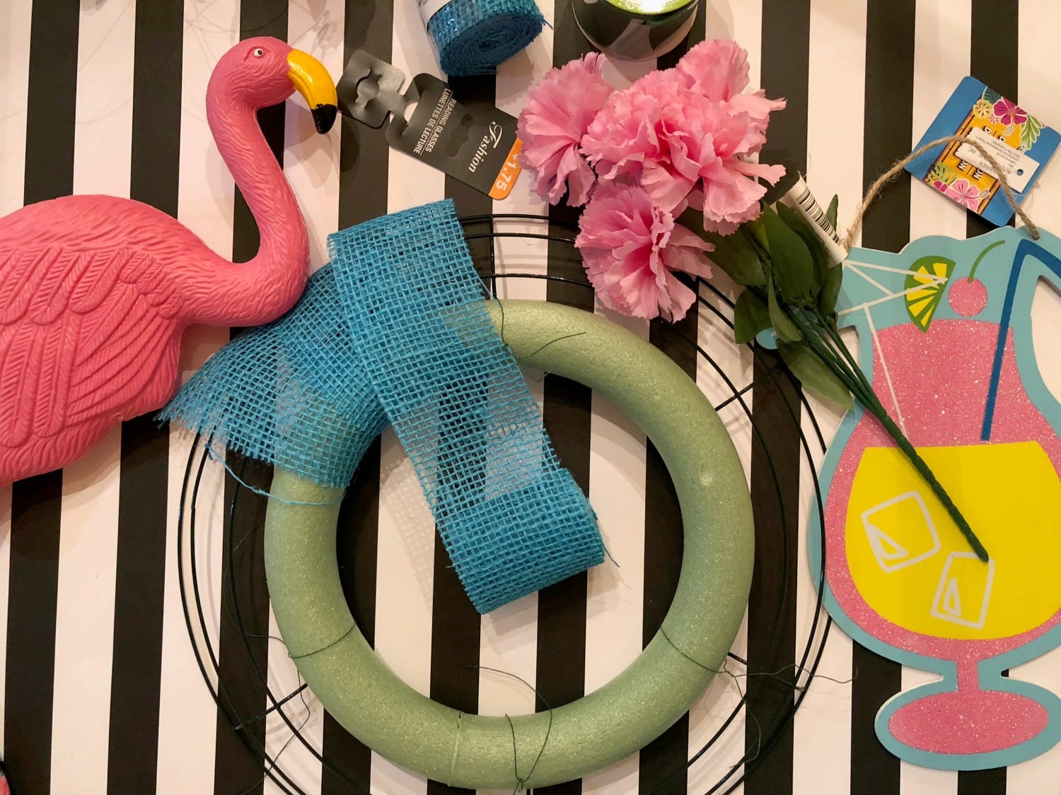 How to Make a Flamingo Wreath - Fun and Festive Summer Decor