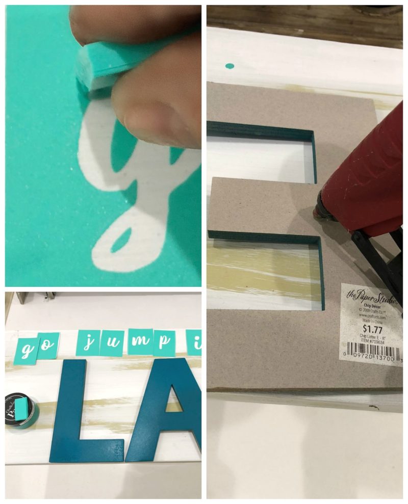 GO JUMP in the Lake - DIY sign SO easy to make!