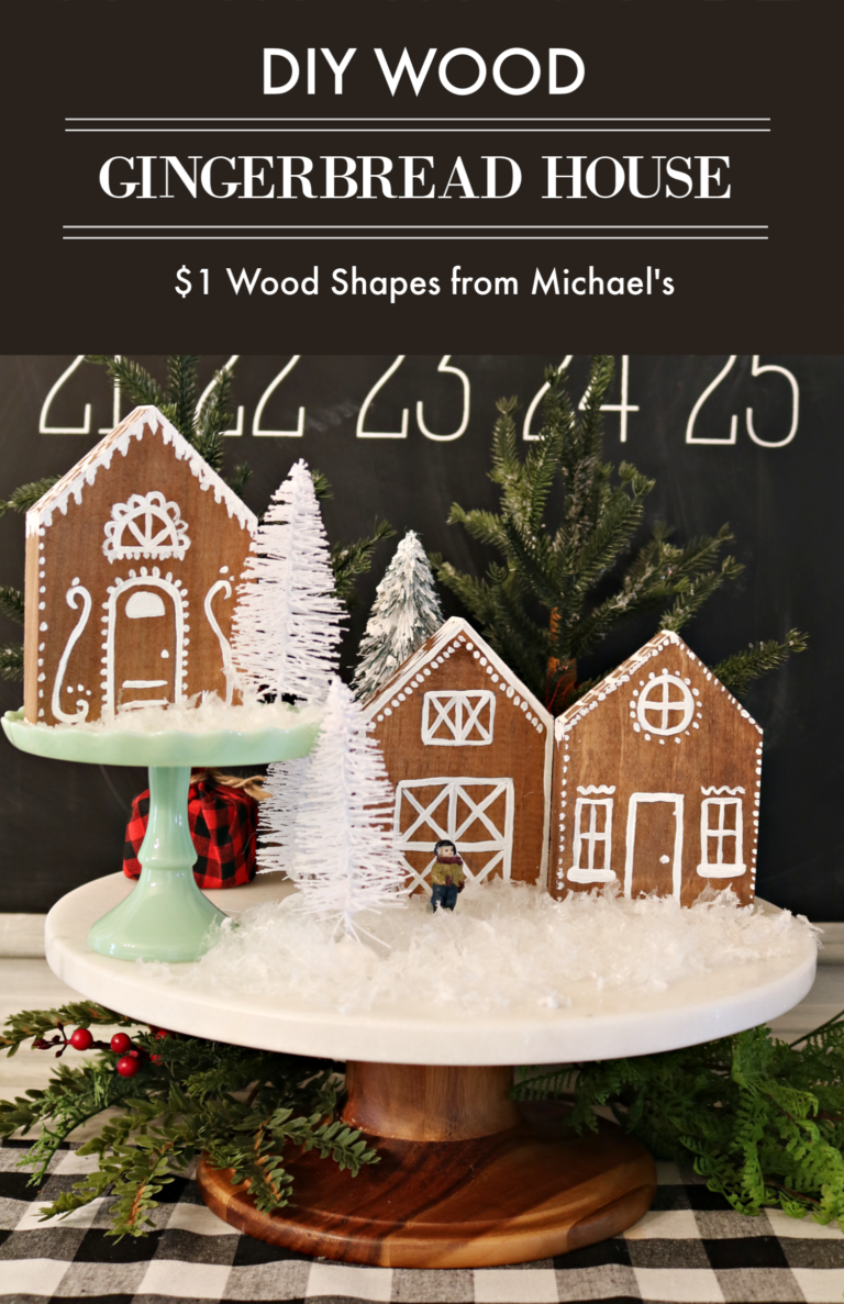 DIY GINGERBREAD HOUSE made from wood Refresh Restyle