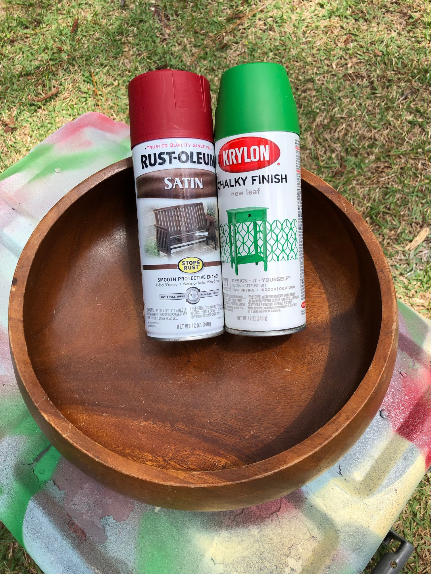 Vintage Wood Bowl DIY - Refresh Restyle