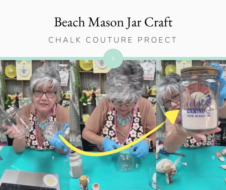 Beach Mason Jar Craft - Refresh Restyle