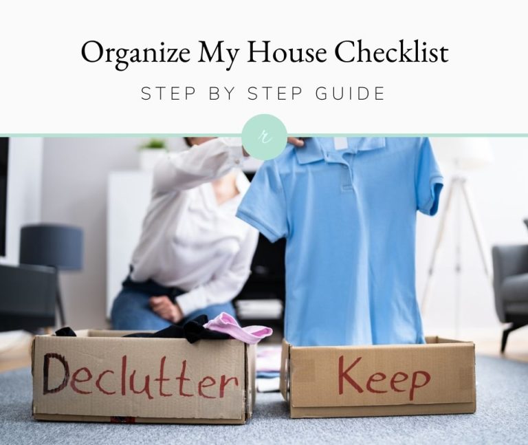 Organize My House Checklist - Refresh Restyle